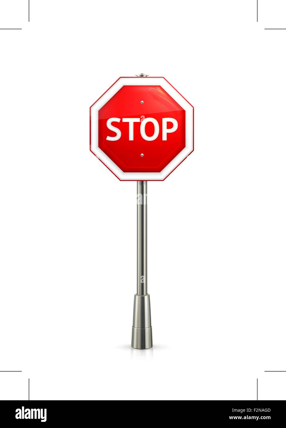 Octagon stop sign Stock-Vektorgrafiken kaufen - Alamy