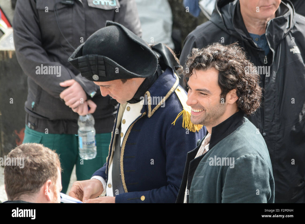 Charlestown, Cornwall, UK. 22. September 2015. Die BBC Poldark Serie ...