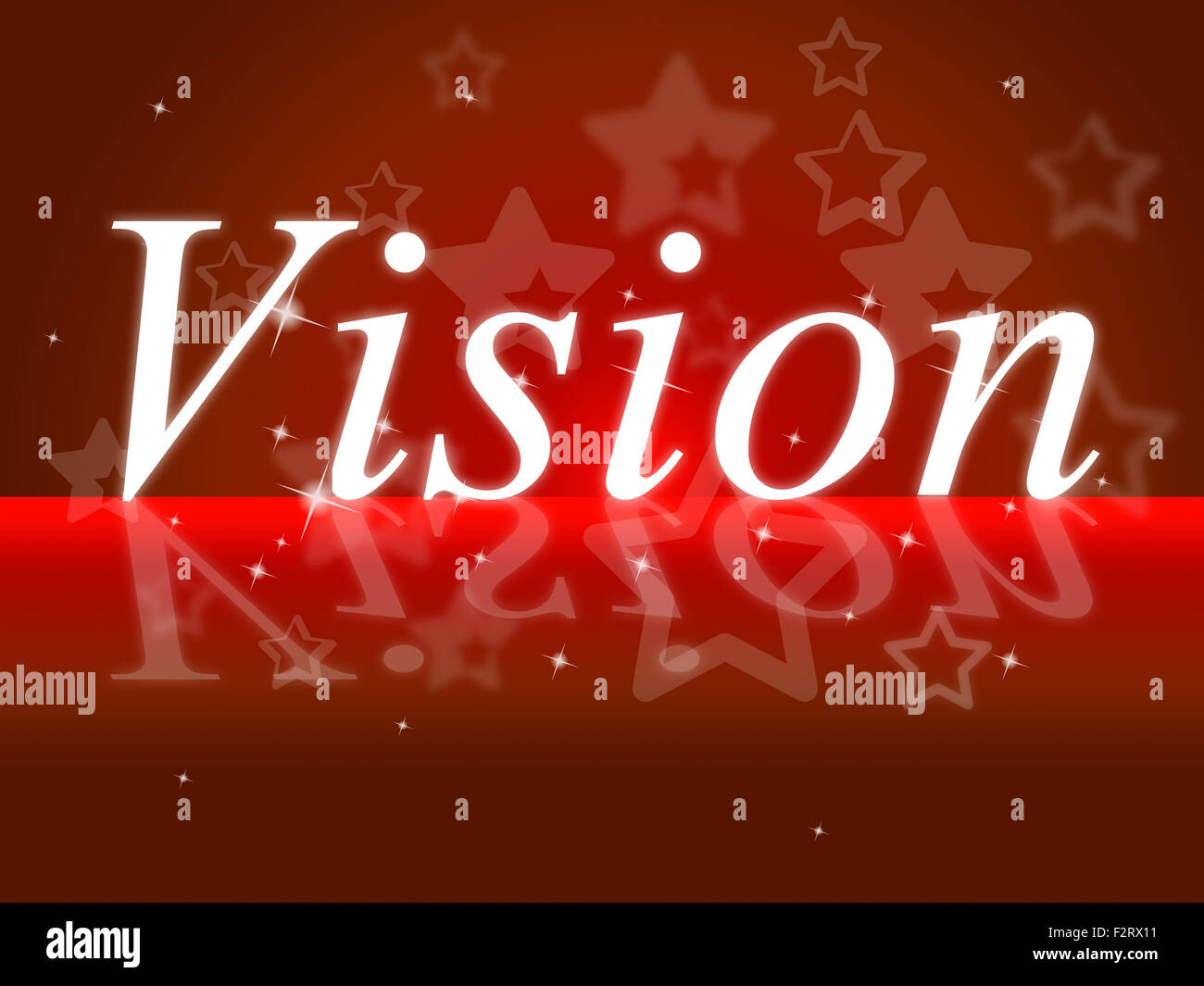 Ziele Vision zeigt Zielplanung und Ziel Stockfotografie - Alamy