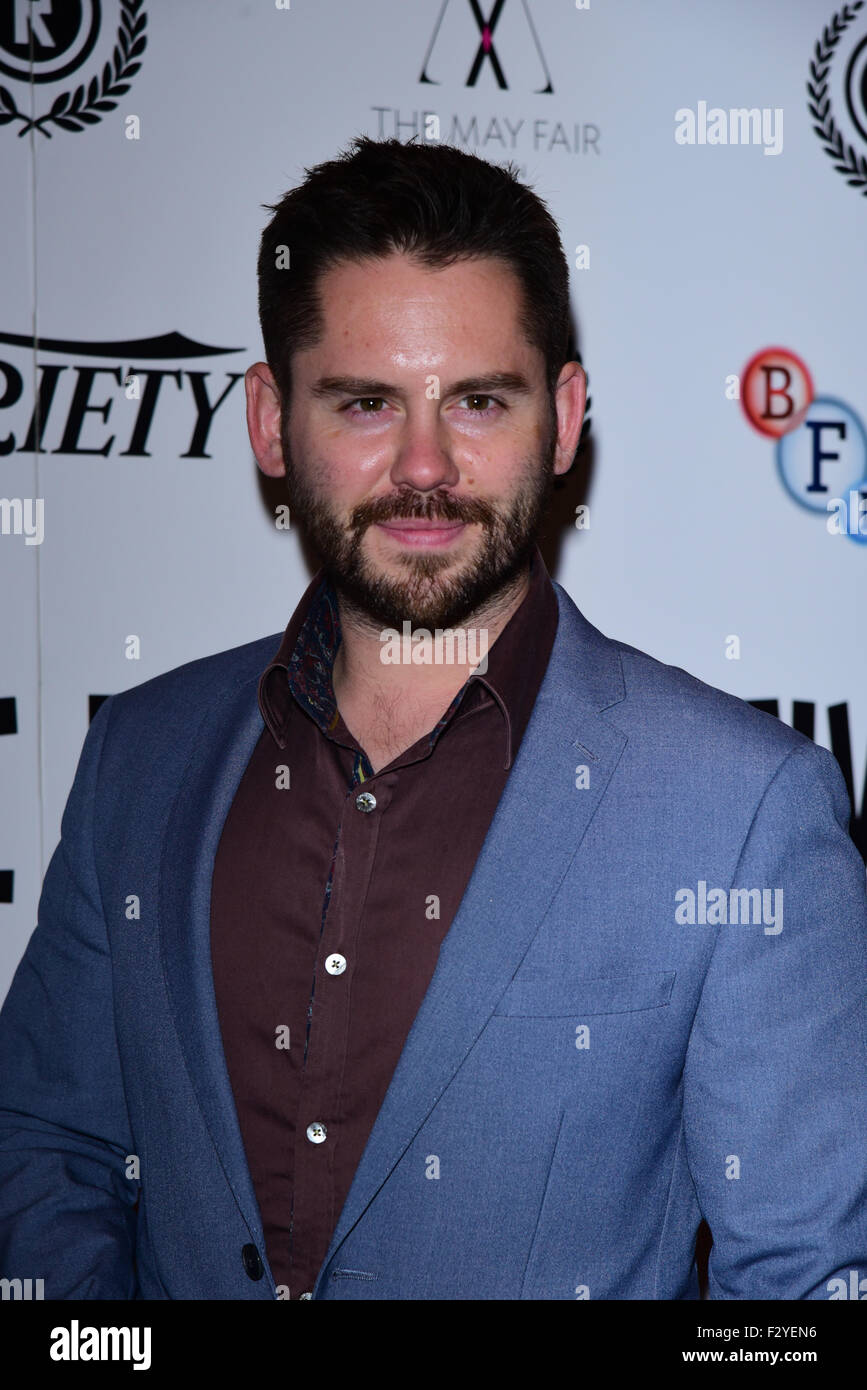 London, UK, 25. September 2015: Martin Delaney besucht mein Held Film ...