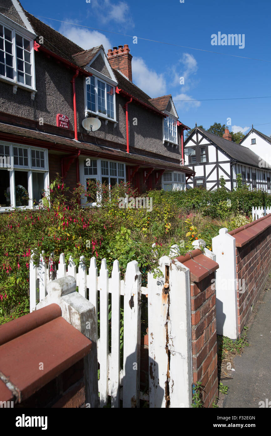 Dorf Churton, Cheshire, England. Malerische Aussicht des ...