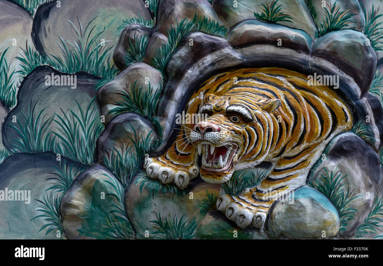 Tiger gemalt -Fotos und -Bildmaterial in hoher Auflösung – Alamy