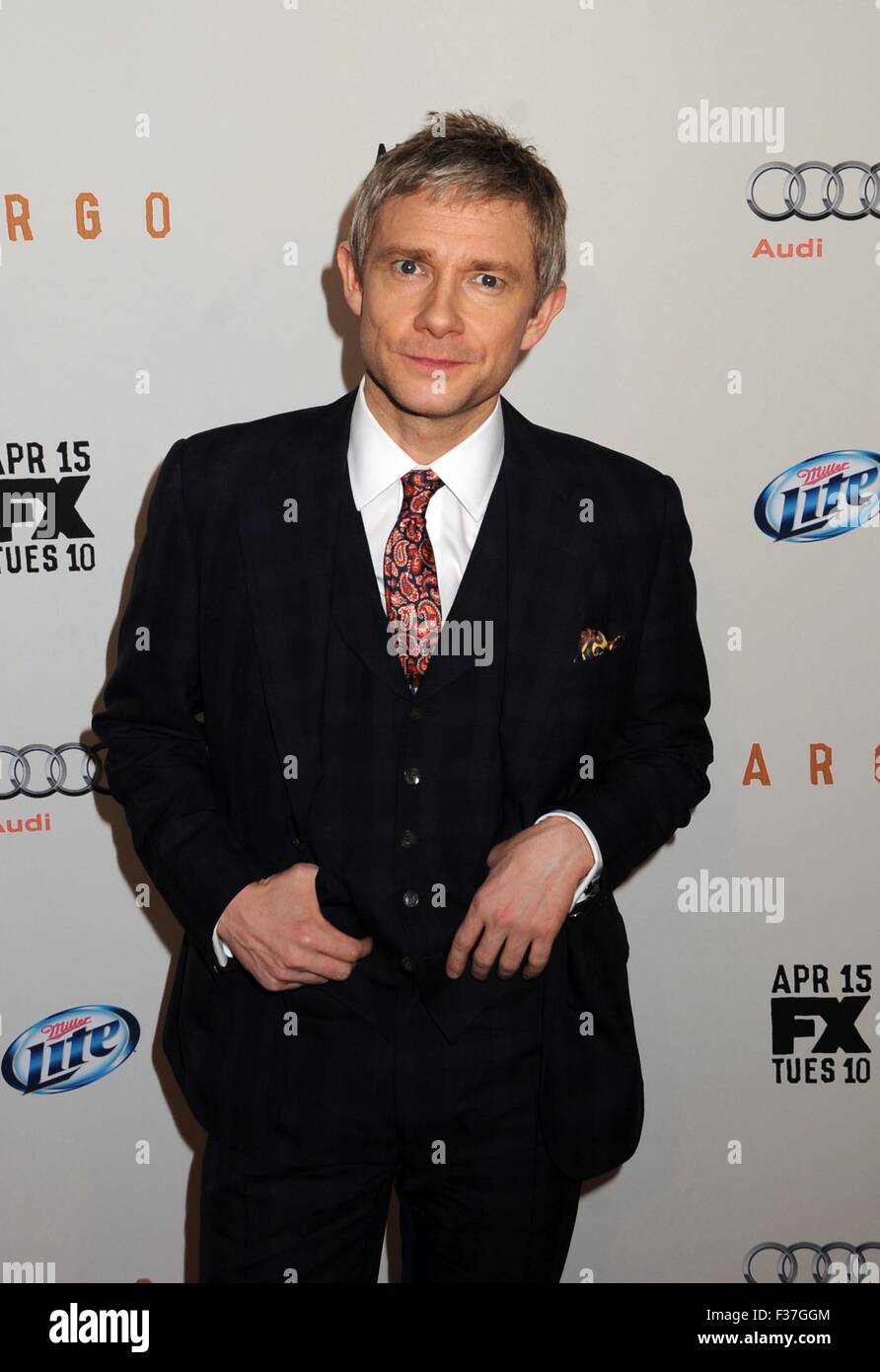 New York City, NY. USA. Martin Freeman bei der FX Netze im Voraus ...