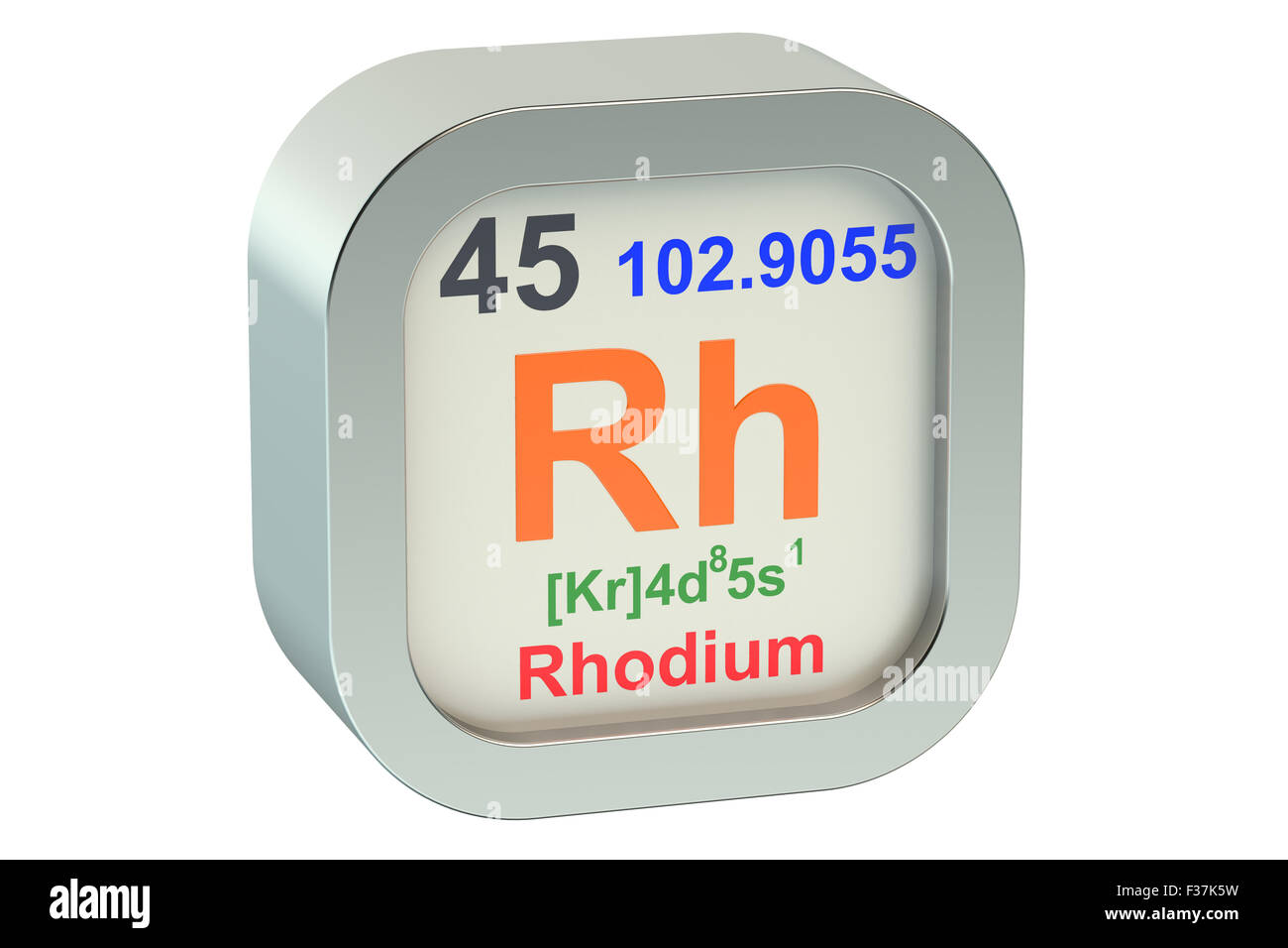 Rhodium symbol -Fotos und -Bildmaterial in hoher Auflösung – Alamy