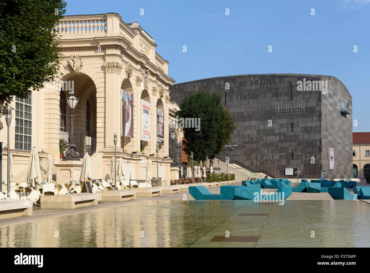 Kunsthalle und Museum der modernen Art Mumok im Museumsquartier, Wien ...