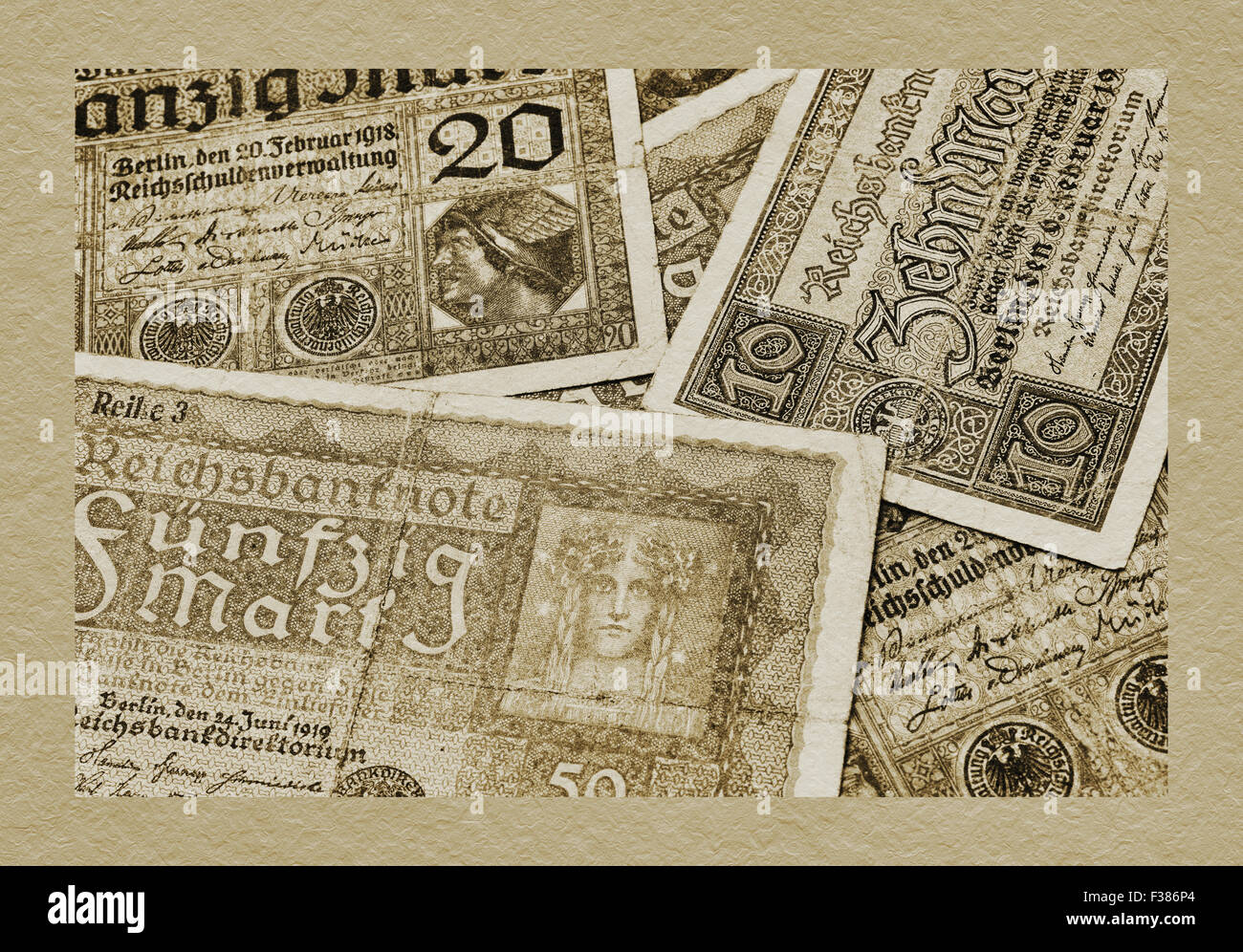 Deutsche Mark Scheine Stockfotos und -bilder Kaufen - Alamy