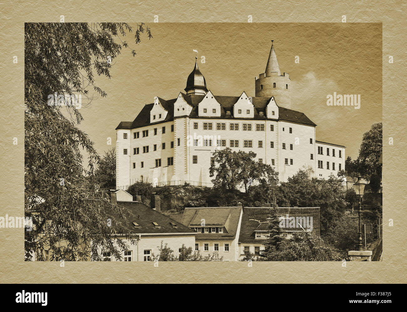 Wildeck Castle ist ein ehemaliges Jagdschloss in Zschopau ...