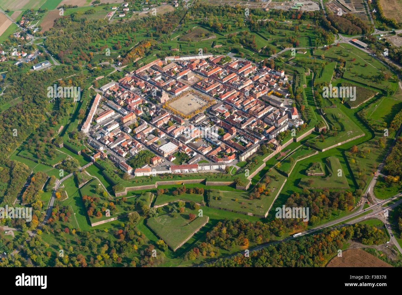 Frankreich, Haut Rhin (68), Neuf-Brisach Stadt eingestuft UNESCO ...