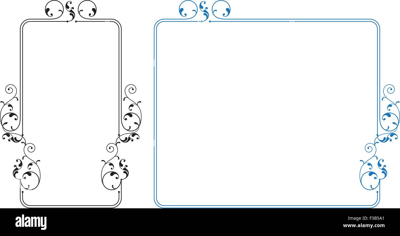 Frame Border Design Vektorgrafiken Stock-Vektorgrafik - Alamy