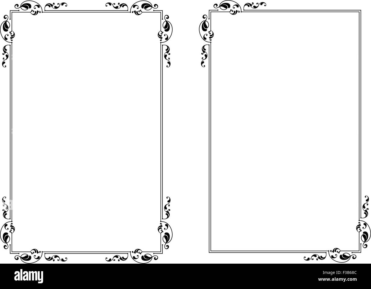 Frame Border Design Vektorgrafiken Stock-Vektorgrafik - Alamy