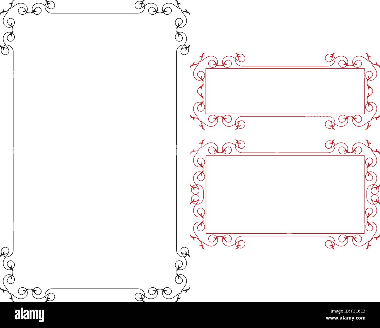Frame Border Design Vektorgrafiken Stock-Vektorgrafik - Alamy