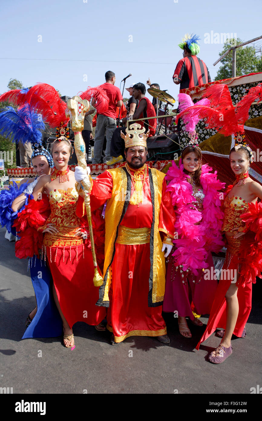 König Momo im Karneval; Panaji; Goa; Indien Stockfotografie - Alamy
