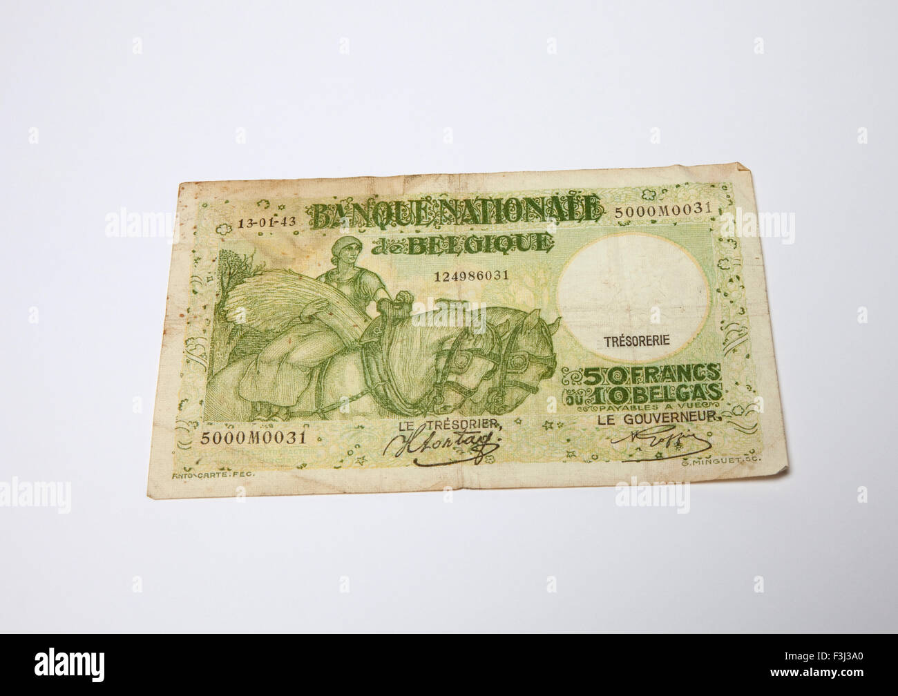 Belgian franc bank note -Fotos und -Bildmaterial in hoher Auflösung – Alamy