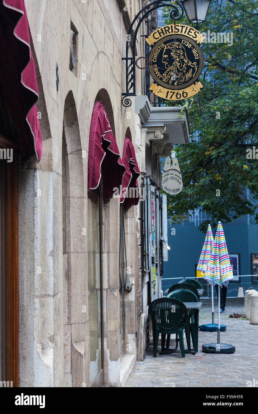Christie's Auktionshaus in der Altstadt von Genf, Schweiz ...