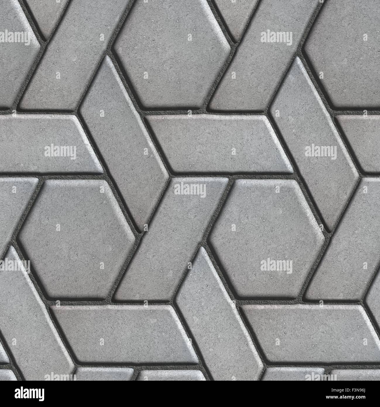 Graue Pflastersteine aus Rechtecken und Rauten gebaut Stockfotografie ...