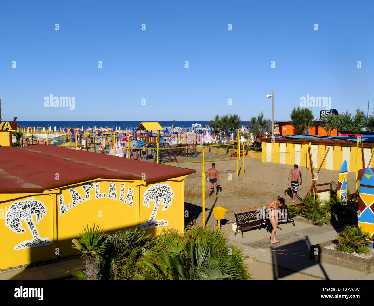 Italien, Emilio-Romagna, Rimini - Strand 85 Stockfotografie - Alamy