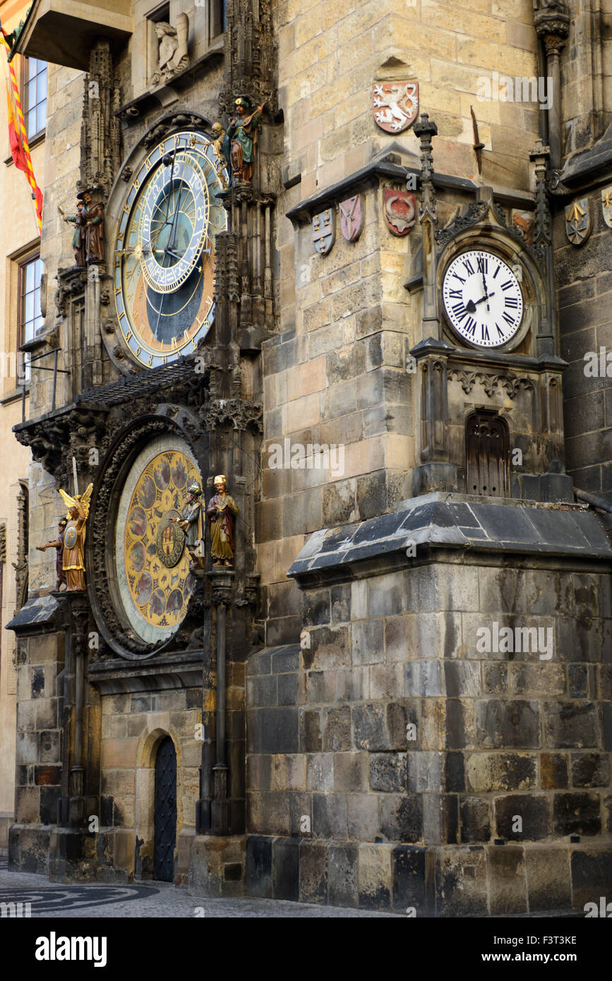 Die astronomische Uhr am Altstädter Rathaus, Altstädter Ring, Prag ...