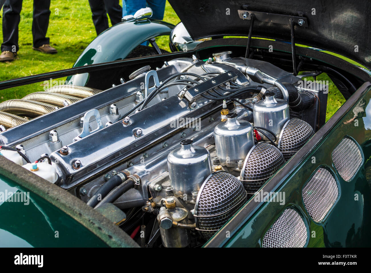 Oldtimer Jaguar Motor Stockfotografie - Alamy