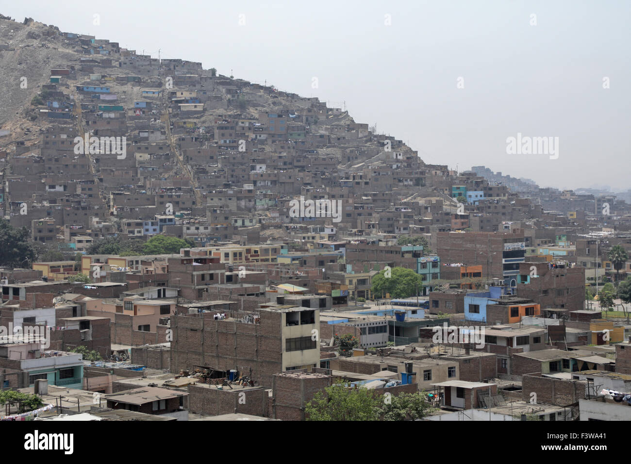 Slums in Lima Stockfotografie - Alamy