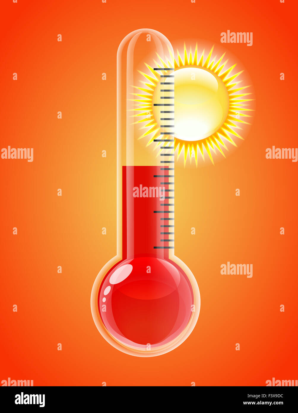 Hot weather thermometer -Fotos und -Bildmaterial in hoher Auflösung – Alamy