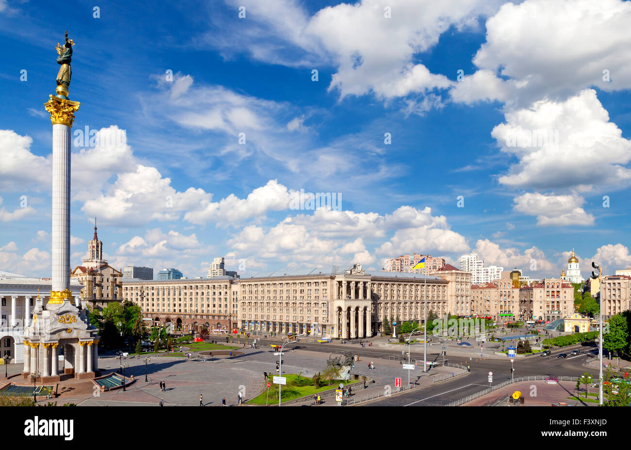 Zentralen Platz von Kiew, Ukraine Stockfotografie - Alamy