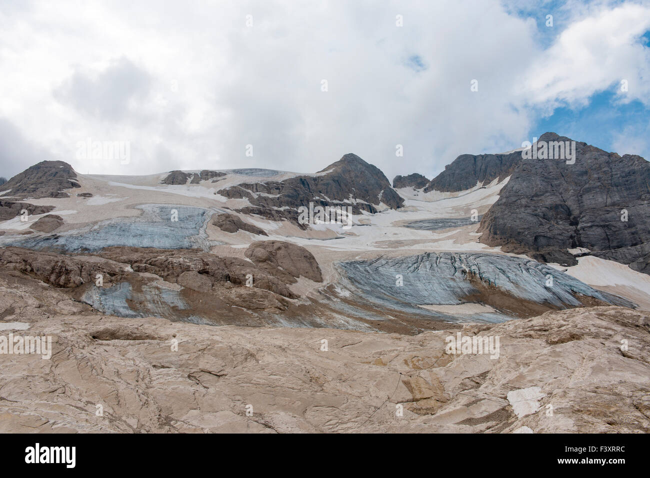 Vor der Marmolada Gletscher, Ghiacciaio della Marmolada, Marmolada ...