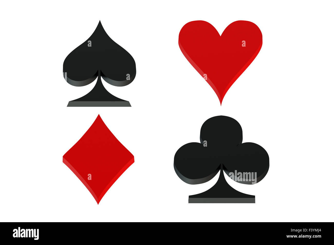 Playing card symbols -Fotos und -Bildmaterial in hoher Auflösung – Alamy