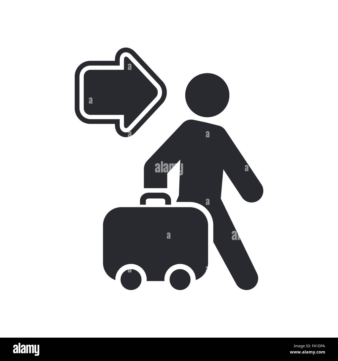 Vektor-Illustration der einzelnen Reise-icon Stockfotografie - Alamy