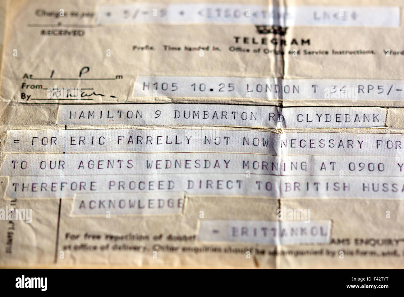 Old telegram machine -Fotos und -Bildmaterial in hoher Auflösung – Alamy