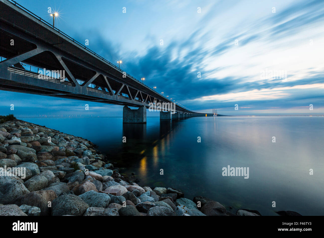 Fabelhafte Oresundbrucke Malmo Schweden Bild