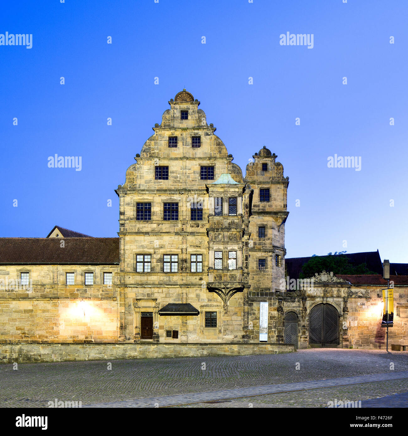 Bamberger Dom oder Bamberger Dom St. Peter Und St. Georg, alte Hof ...