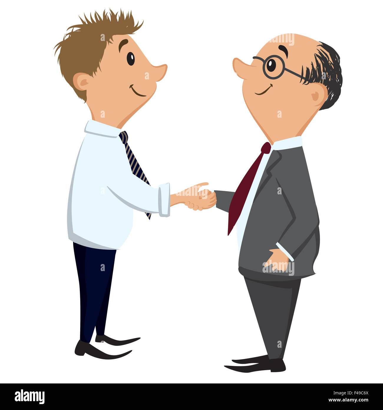Cartoon handschlag Stock-Vektorgrafiken kaufen - Alamy