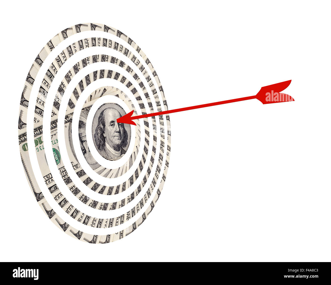 Target arrow dollar bill money -Fotos und -Bildmaterial in hoher ...