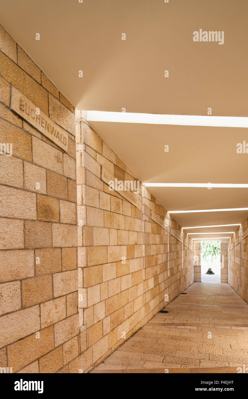 USA, Florida, Miami Beach, Holocaust-Mahnmal, Flur mit Namen von WW2 ...