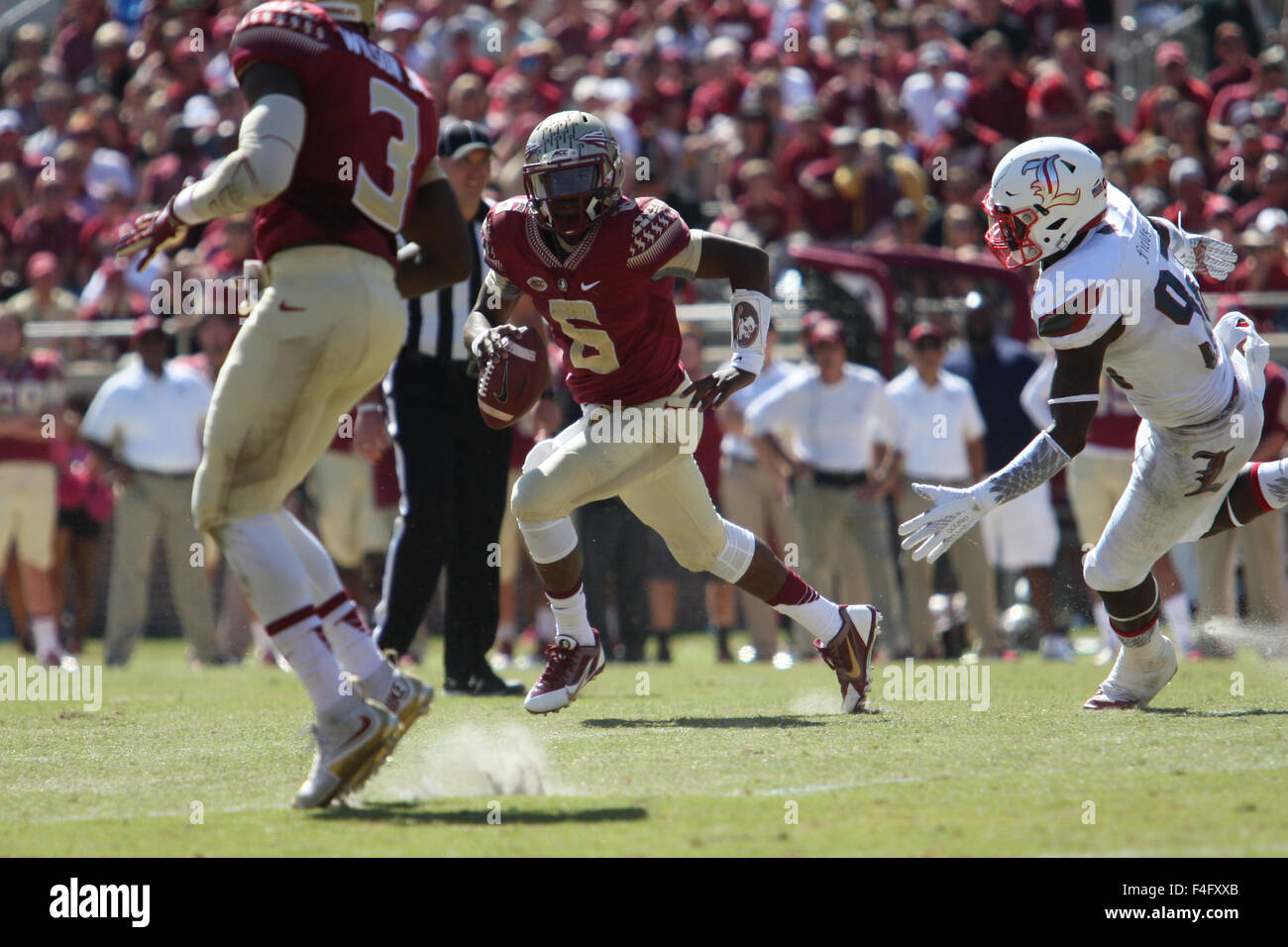17. Oktober 2015: Florida State Seminolen quarterback Everett Golson (6 ...
