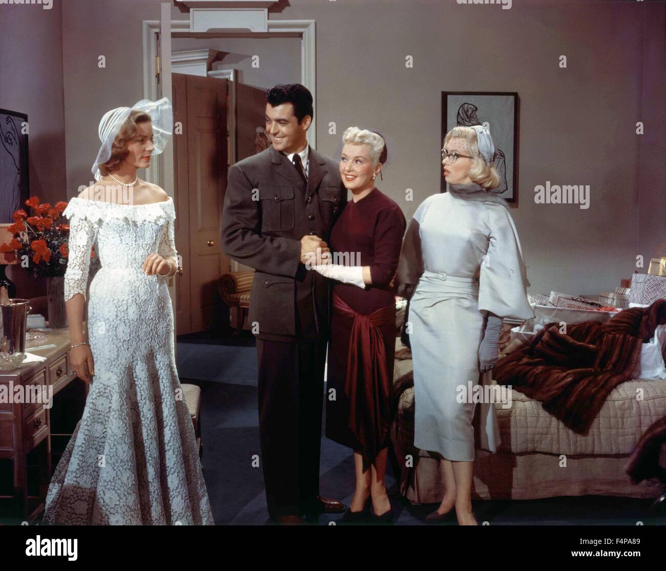 Marilyn Monroe, Rory Calhoun, Lauren Bacall und Betty Grable / wie ein ...