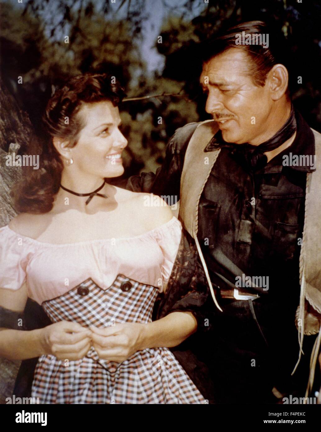 Jane Russell und Clark Gable / The Tall Men / 1955, Regie: Raoul Walsh ...