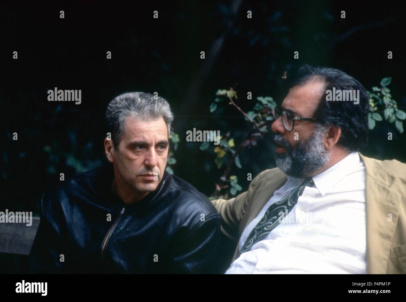 Am Set, Al Pacino und Francis Ford Coppola / der Pate: Teil III / 1990 ...