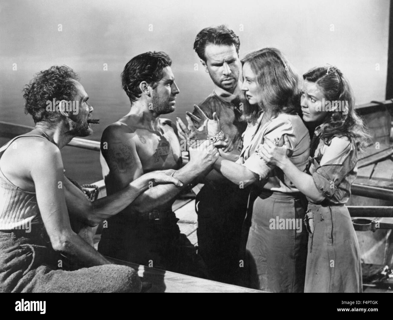 Henry Hull, John Hodiak, Hume Cronyn, Tallulah Bankhead und Mary ...