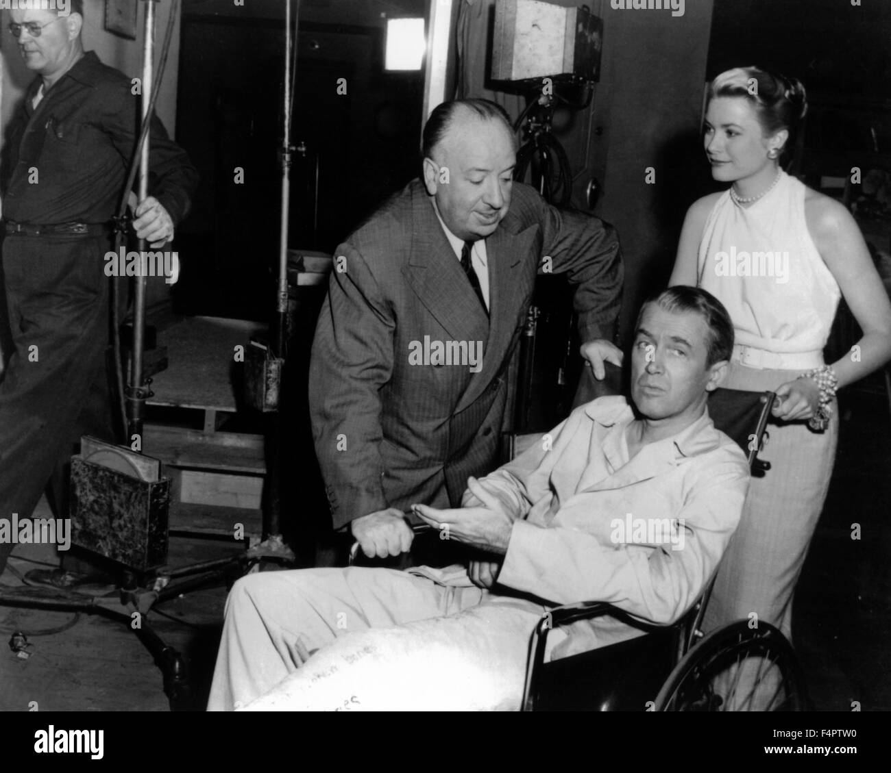 Am Set, Wendell Corey, Grace Kelly und James Stewart / Rear Window ...