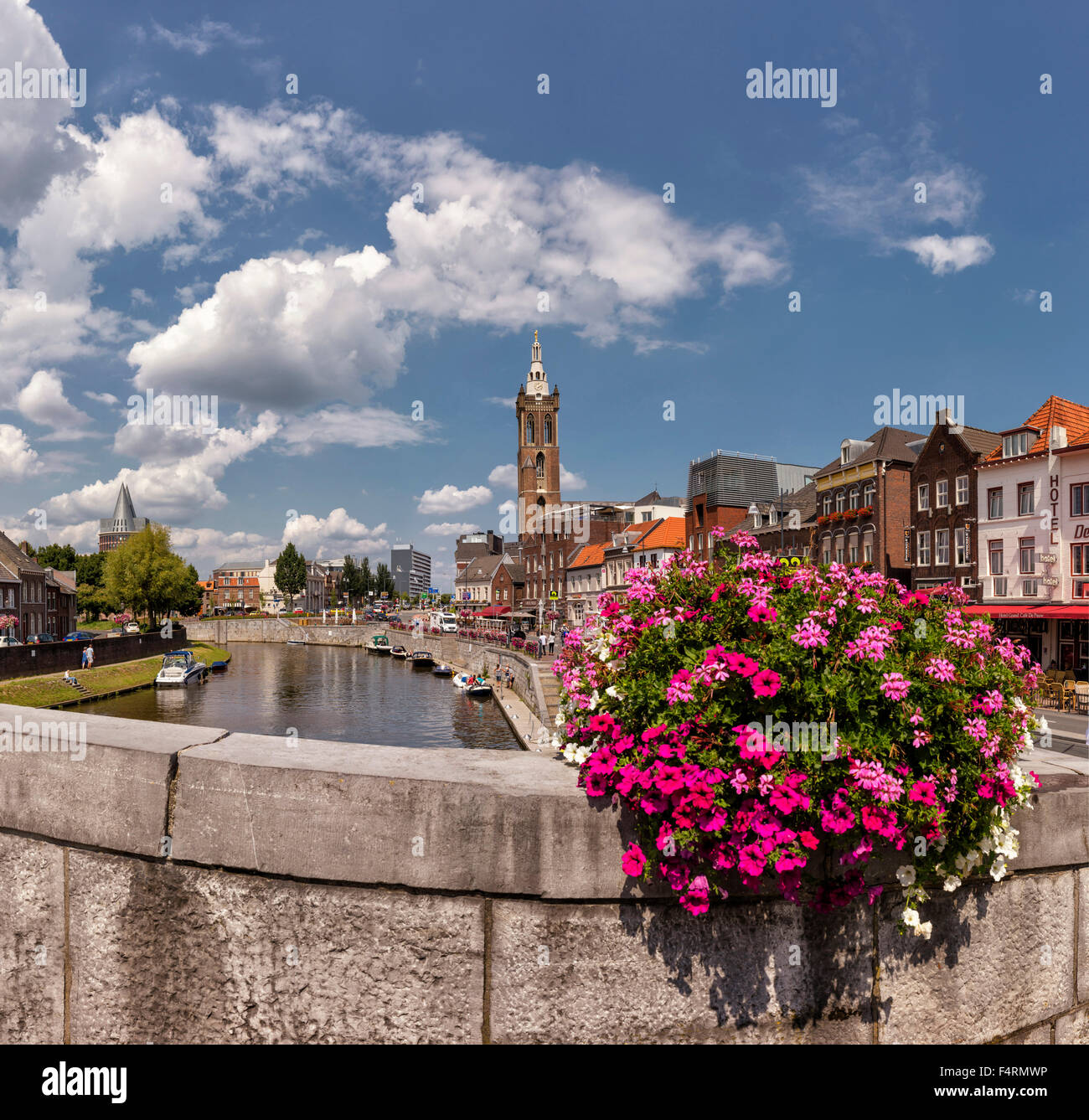 Niederlande, Europa, Holland, Roermond, Limburg, Stadt, Dorf, Wasser ...