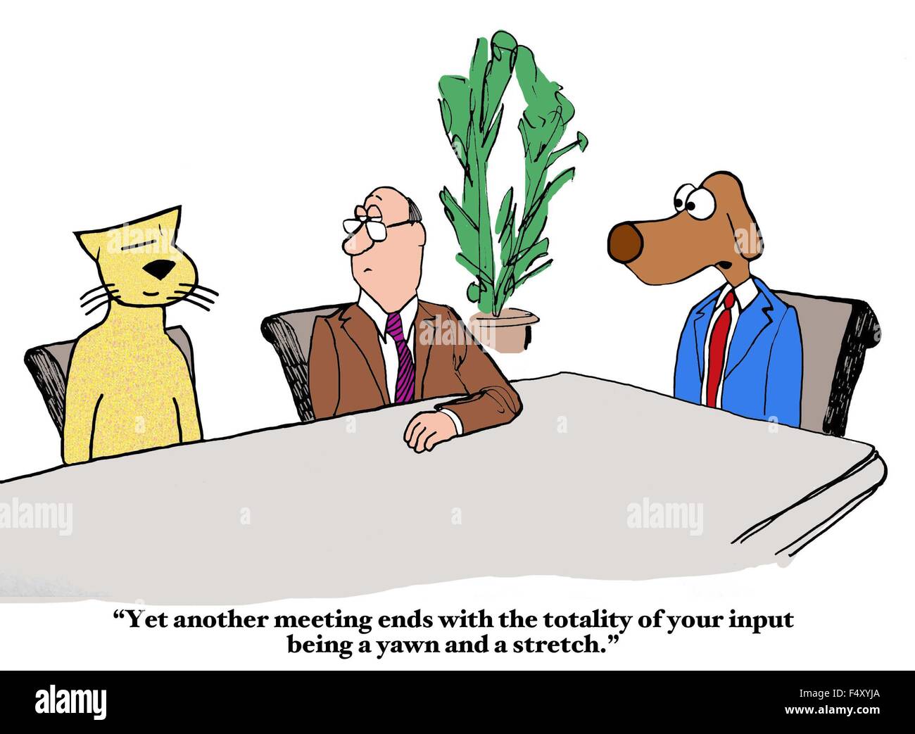 Business Cartoon Meeting Manager Saying Stockfotos und -bilder Kaufen ...