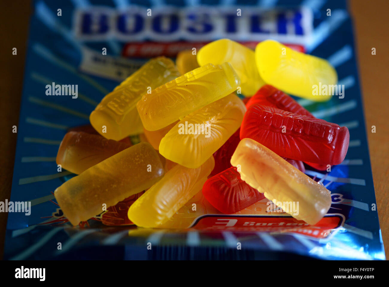 Berlin, Deutschland. 23. Oktober 2015. Obst gummiartige Bonbons der ...