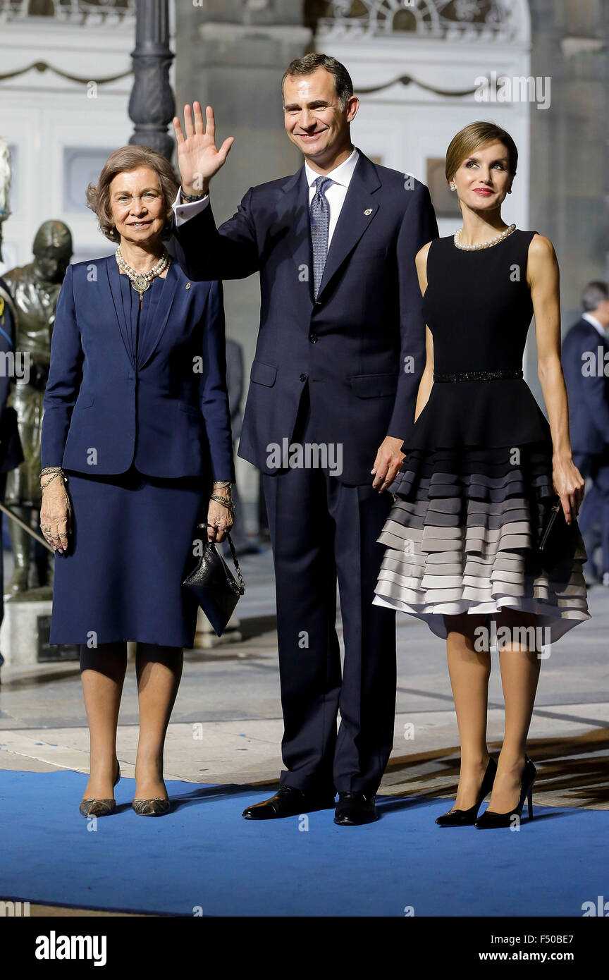 König Felipe VI, Königin Sofia und Königin Letizia von Spanien besuchen ... König Felipe VI, Königin Sofia und Königin Letizia von Spanien besuchen ...