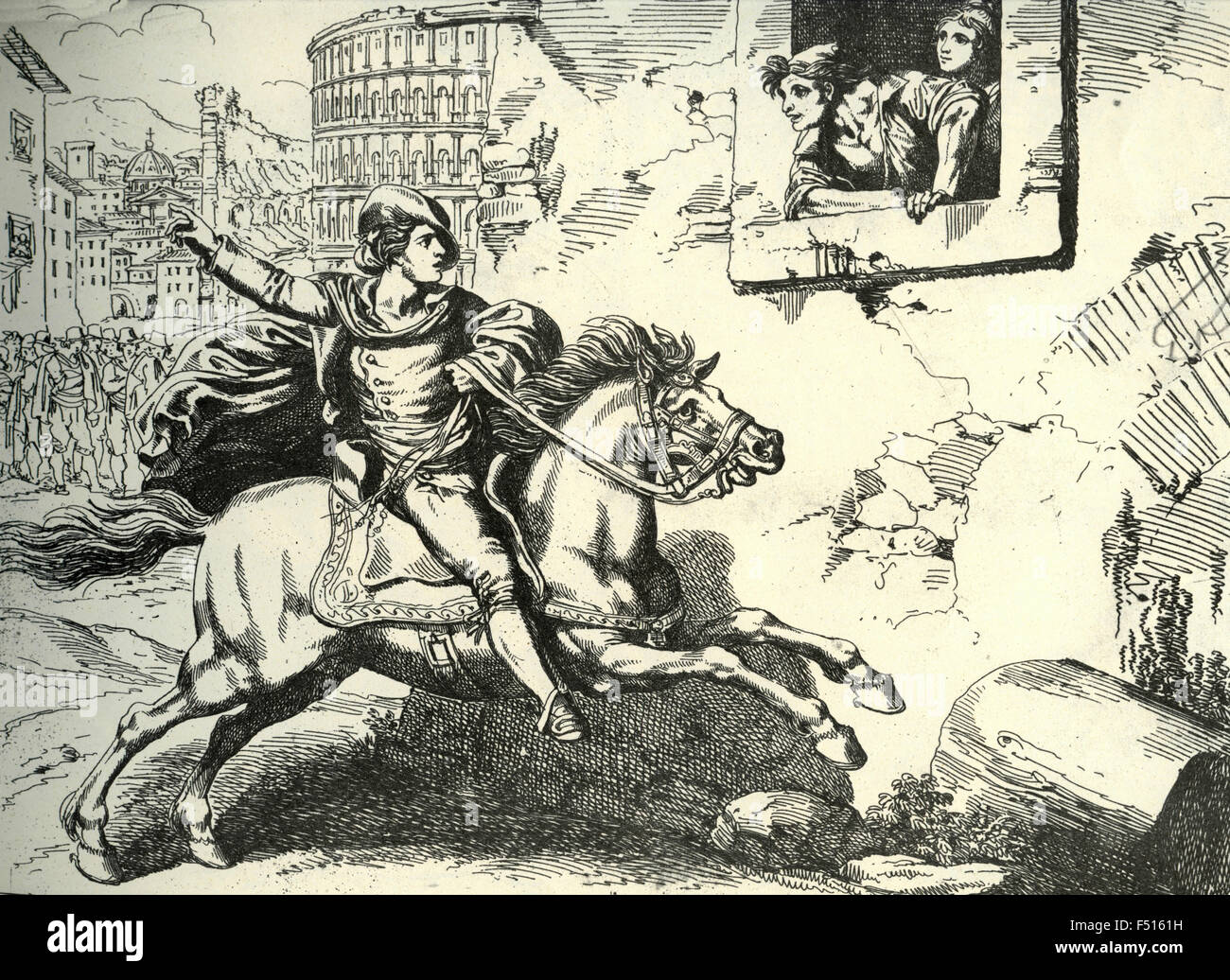 Abbildung: Meo Patacca geht an seine Kollegen Schläger der Befreiung ...