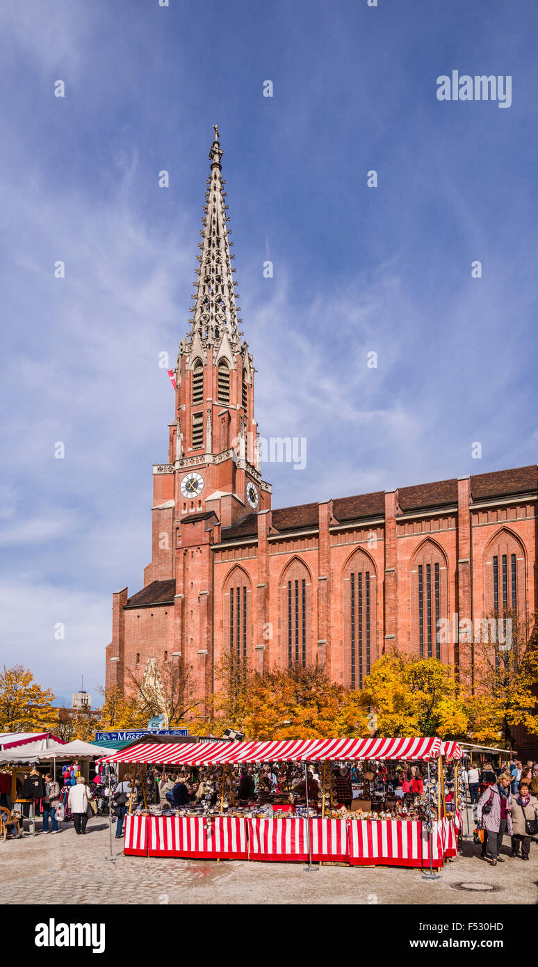 Mariahilfkirche Church Mariahilfplatz Munich Stockfotos und -bilder ...