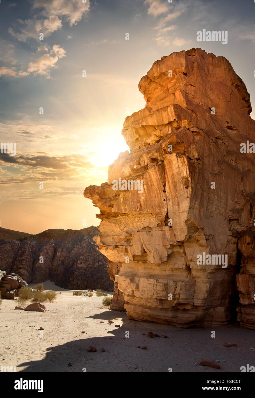 Felsen Bei Sonnenuntergang Stockfotos und -bilder Kaufen - Alamy