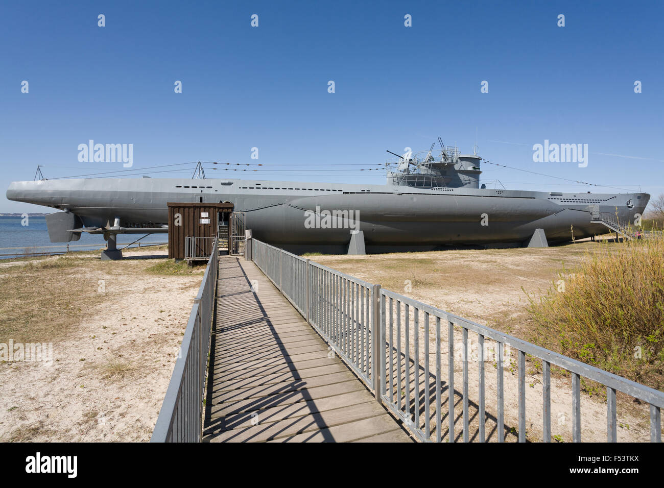 19.04.2015, Laboe, Schleswig-Holstein, Deutschland-das u-Boot U 995 als ...