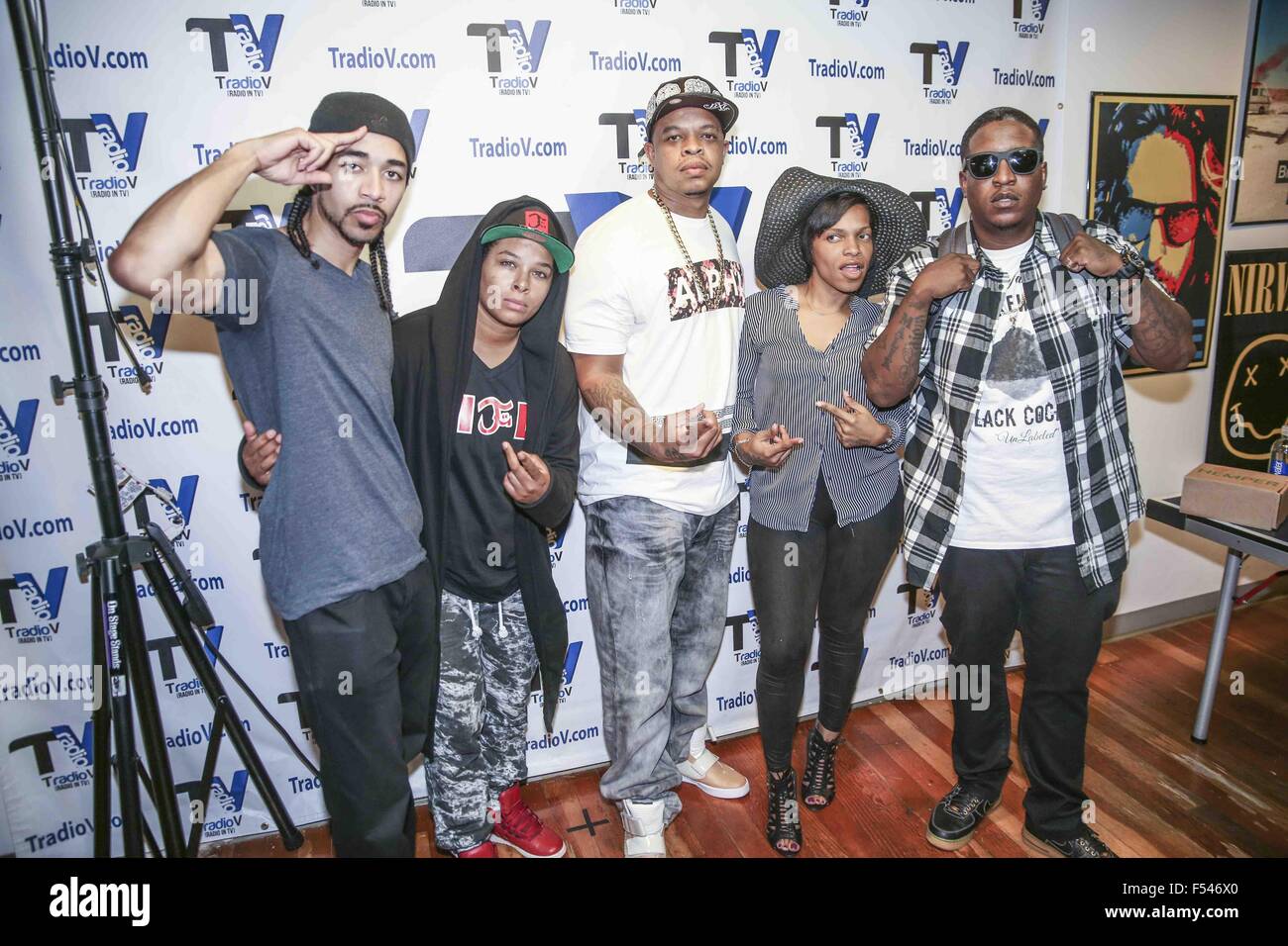 Dr. Dre Sohn Curtis Young besucht "The Real Talk Show" mit Edison von ...