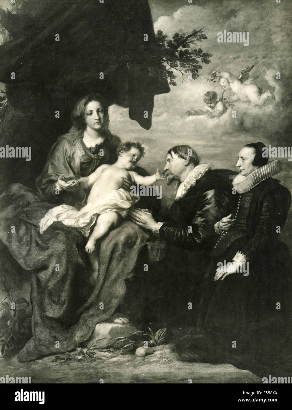 National Museum des Louvre, Paris, Frankreich: Madonna und Geber ...